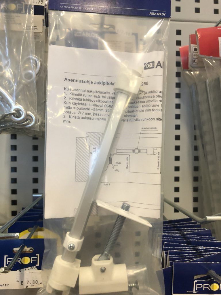 Aukipitolaite WF250, muovi/valkoinen - Lukkotavaratalo